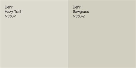 Behr Hazy Trail Vs Behr Sawgrass Comparison