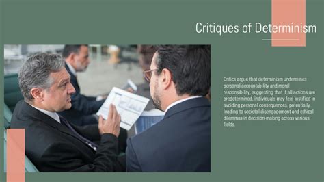 Critiques Of Determinism Determinism Philosophy Ppt Summary Acp Ppt Sample