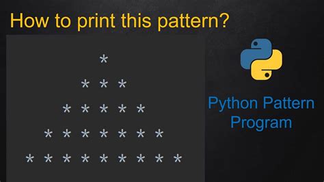 ⭐mastering Pattern Printing How To Build A Centered Star Triangle In