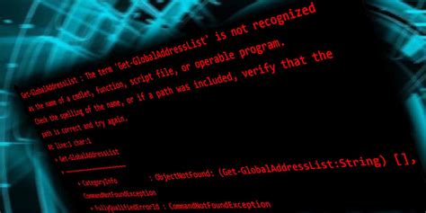 The Term Get Globaladdresslist Is Not Recognized Easy365manager