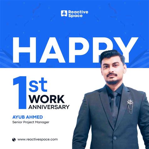 Reactive Space On Instagram Were Thrilled To Celebrate Ayub Ahmeds First Year As Our Senior