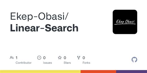 GitHub Ekep Obasi Linear Search