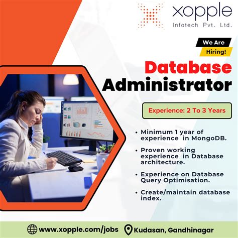 Xopple Infotech Pvt Ltd On Linkedin Hiring Database Administrator Mongodb Databackup