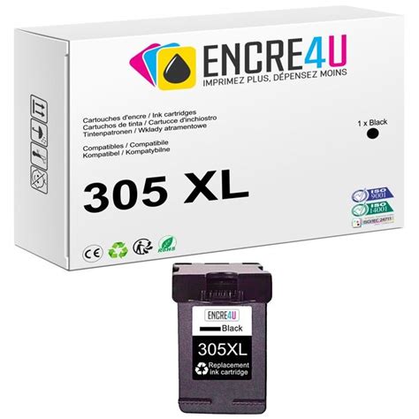 305xl Encre4u Cartouche Dencre Noir 305 Xl 680 Pages 20 Ml
