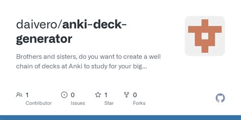 Github Daiveroanki Deck Generator Brothers And Sisters Do You Want