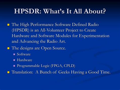 Ppt High Performance Software Defined Radio Powerpoint Presentation