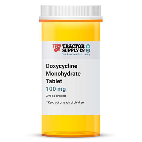 Doxycycline Monohydrate 100 Mg Tablet For Cats And Dogs At Tractor Supply Co Doxycycline Monohydrate 100 Mg Tablet For Cats And Dogs At Tractor Supply Co