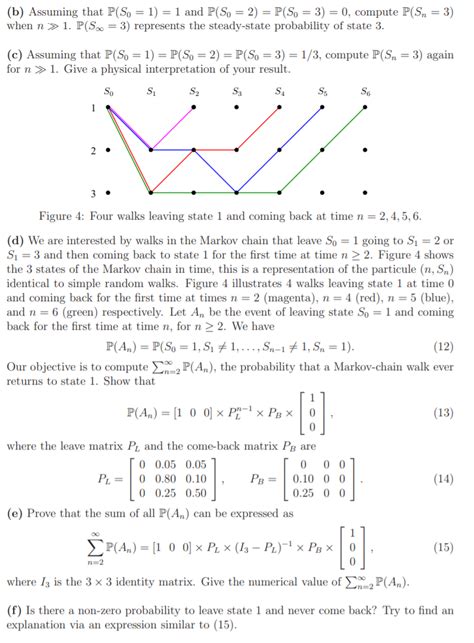 Consider A 3 State Homogeneous Markov Chain