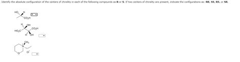 [Solved] . Identify the absolute configuration of the centers of chirality... | Course Hero