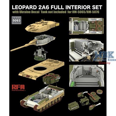 Leopard 2a6 Full Interior Set Ukainian Decals