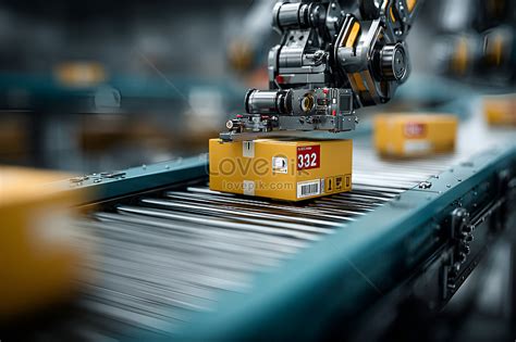 로봇 팔이 상자를 잡고 있습니다