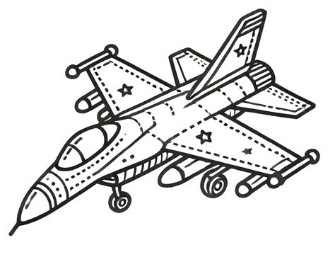 Fighter Jet Coloring Pages Coloringlib