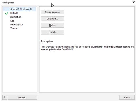 Missing Tools In Toolbox And Missing Workspace Options CorelDRAW Graphics Suite For
