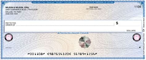 Secure Check Features Microprinting Watermark And Holograms