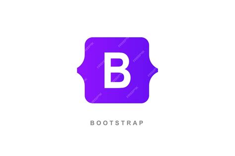 Premium Vector Bootstrap Flat Logo Vector Illustration