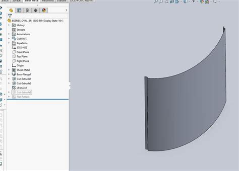 I Cant Figure Out How To Get A Flat Pattern From This Part File In