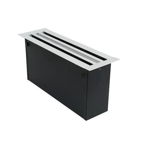 Ceiling Aluminum HVAC Linear Slot Diffuser With Plenum Box China Linear Slot Diffuser And Air
