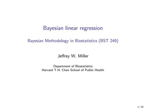 bayesian approach in linear regression pdf