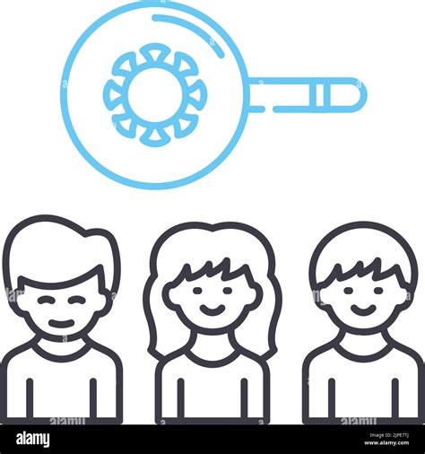 Vigilance Line Icon Outline Symbol Vector Illustration Concept Sign Stock Vector Image And Art