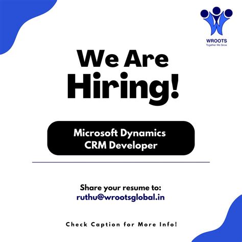 Msdcrmjobs Microsoftdynamicscrm Crmdeveloper Crmjobsindia