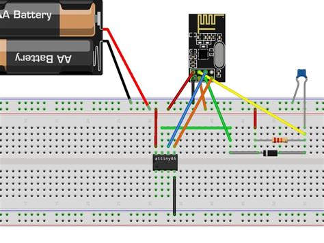 nrf24l01 with attiny85 3 pins computer projects arduino projects