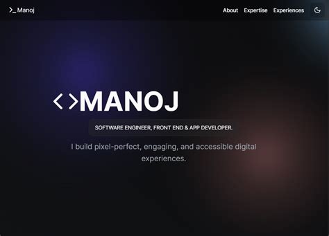 Manoj M Full Stack Developer