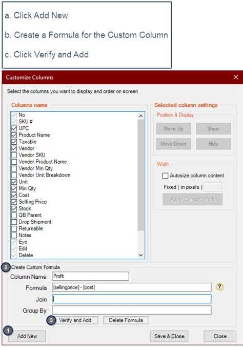 Custom Fields For Manage Inventory And View All Products Screen