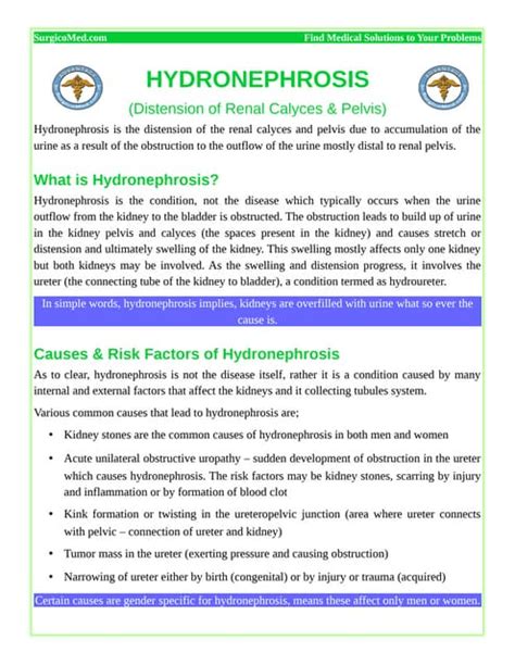 Hydronephrosis Pdf