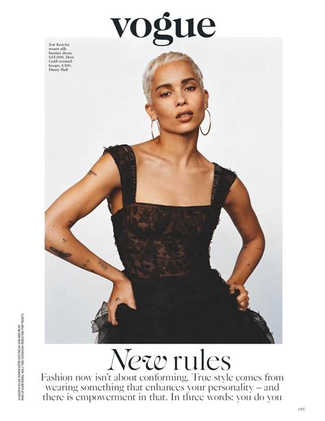 Zoe Kravitz In Vogue Magazine October 2017 Hawtcelebs