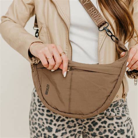 Mocha Crescent Bag Brixley Bags