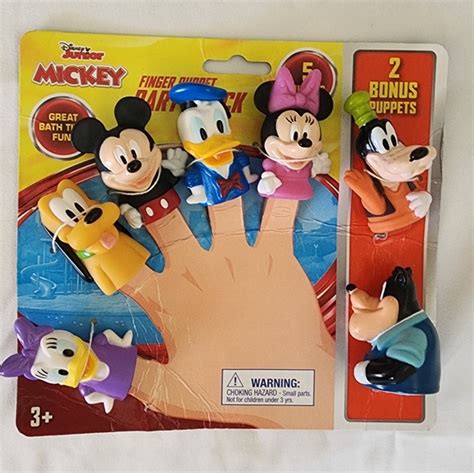 Disney Toys Disney Michey Mouse 7 Pack Finger Puppet Toy Party Pack