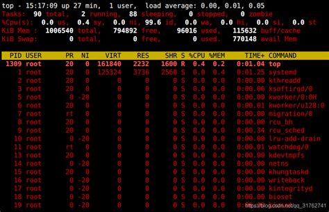 5分钟搞定linux top命令的基本用法 top shift e csdn博客