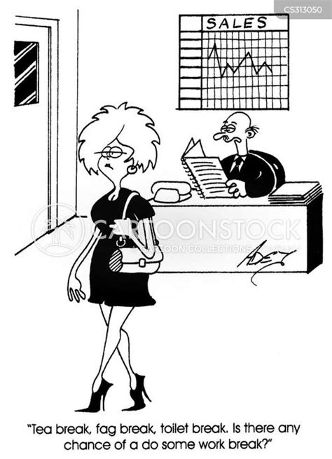 Office Break Time Cartoons Conceptual Cartoon Of Businessman On The