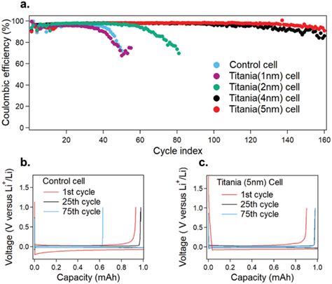 Improved Electrochemical Performance Of Tio2‐modified Cells Download Scientific Diagram