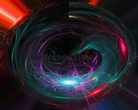 Abstract Digital Fractal Flame Wallpaper Shiny Soft Card Magic Curl Y Template Design Rende