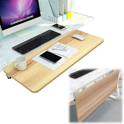 Ergonomic Foldable Desktop Extender Armrest Shelf Keyboard Tray Space Saver Clamp On Shelf With