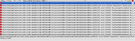 Shader Graph Wont Compile Solved Unity Engine Unity Discussions