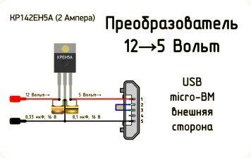 КРЕН 5в стабилизатор - выравнивание напряжение на выходе ...
