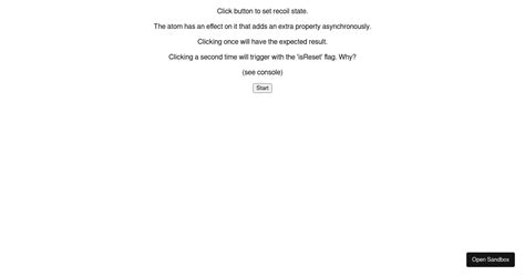 Recoil Atom Effects Isreset Behaviour Codesandbox