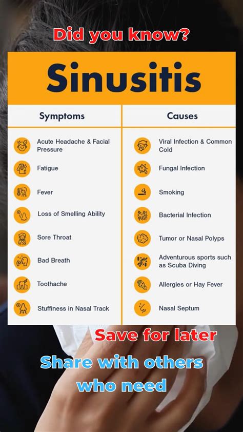 Symptoms Of Sinusitis Artofit