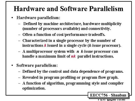 Parallel Programs Conditions Of Parallelism Data Dependence Control