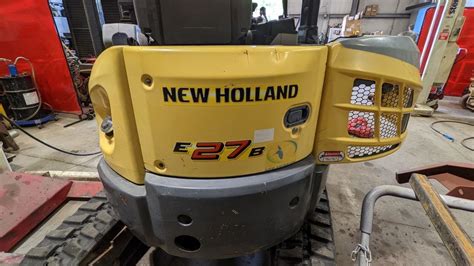 New Holland E27b Mini Excavator Walk Around Overview Hydraulic Lines