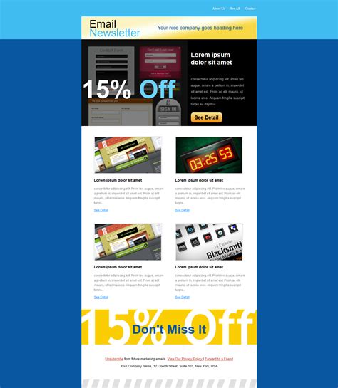 Get Responsive Editable HTML Email Template For SEOClerks
