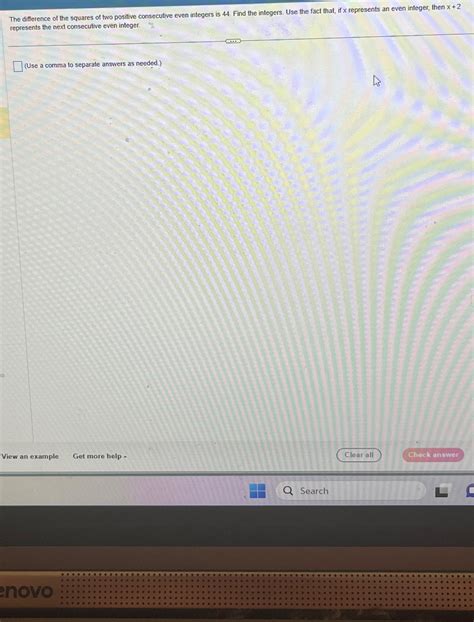 Solved The Difference Of The Squares Of Two Positive