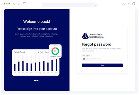 Login Sign In Sign Up Forgot Password Screen Ui Web App Design Passwords Signup