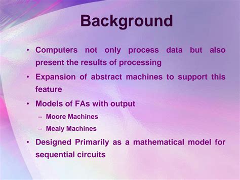 SOLUTION Finite Automata FA With Output Theory Of Automata Studypool