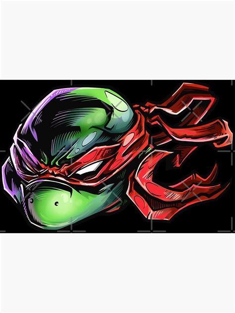 Raphael Tmnt Face Poster For Sale By Animics Redbubble