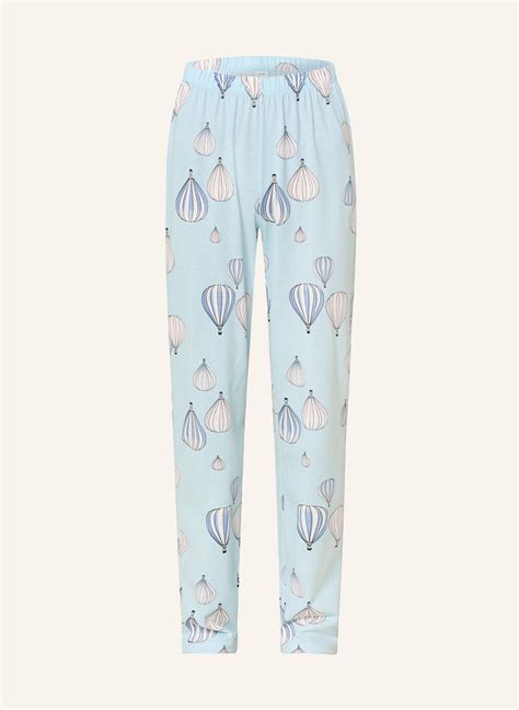 Calida Schlafhose Favourites Journey In Hellblau Blau Weiss