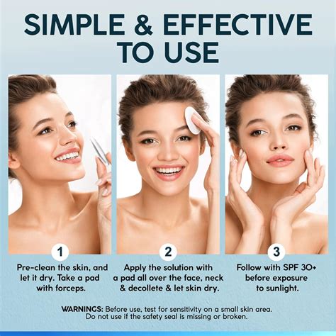 Nuvadermis 엑스폴리에이팅 페이셜 필 패드 천연 피부 재포장 블랙헤드 다크 스팟 및 여드름을 위한 35 글리콜산 민감한 피부에 안전함 양면 패드 60개