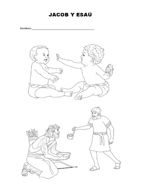 Actividades De Jacob Y Esaú Para Niños Pdf